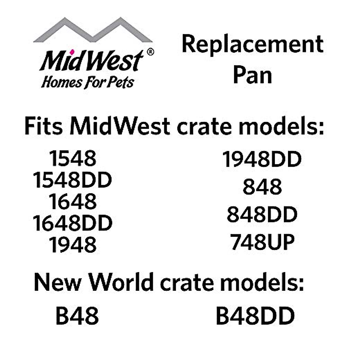 Replacement Pan for 48" Long MidWest Dog Crate