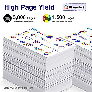 ManyJets LC3019XXL Compatible Ink Cartridge Replacement for Brother LC3019 LC3019XXL LC3017 Work with Brother MFC-J5330DW MFC-J6930DW MFC-J6530DW MFC-J5335DW MFC-J6730DW Printer (2BK,2C,2M,2Y,8-Pack)