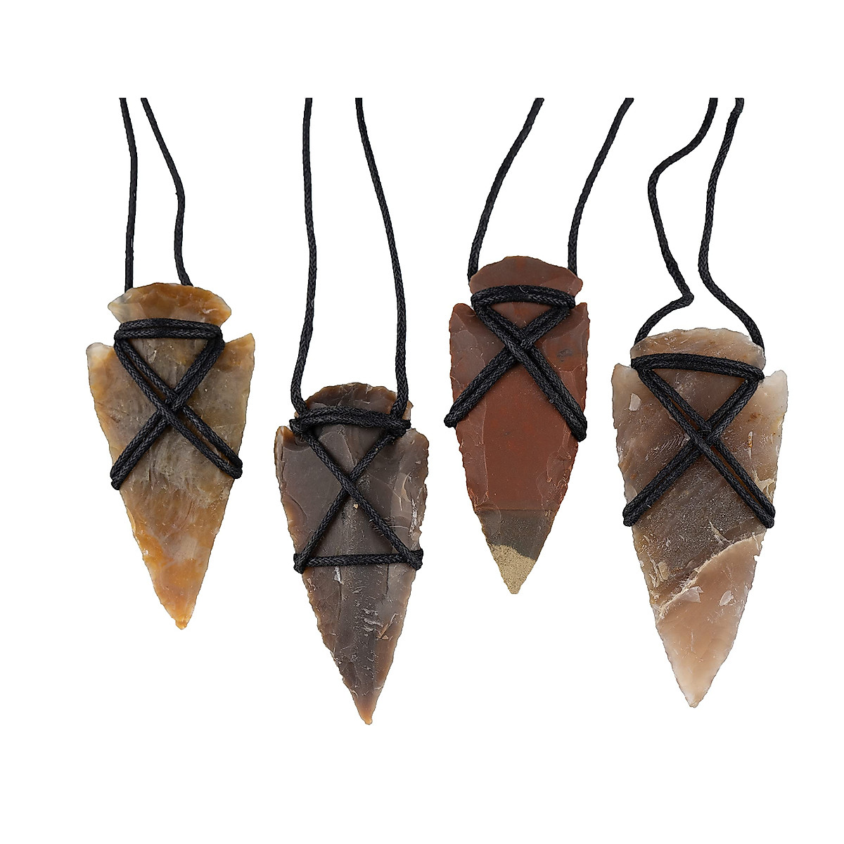 KVK Crystals Stone Arrowhead Pendant Necklace