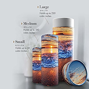 Hawaiian Sunset,Scattering Urns for Human Ashes Adult - Eco Friendly Biodegradable Urns for Human Ashes - Cremation Urns for Adult Ashes - Scattering Tube - Biodegradable Urns for Human Ashes