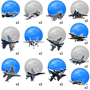 26 Pieces Airplane Hanging Swirl Decoration Hanging Swirls Supplies Cool Plane Hanging Swirl Streamers Aircraft Ceiling Streamer for Kids Birthday Baby Shower Party