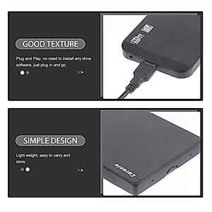 Mobestech 2tb Hard Drive 1pc Disk External Portable USB. HDD More Tb Computer and Storage Mobile Desktop Hard Laptop Drive Compatible USB for Black High Drive, External Hard Drive