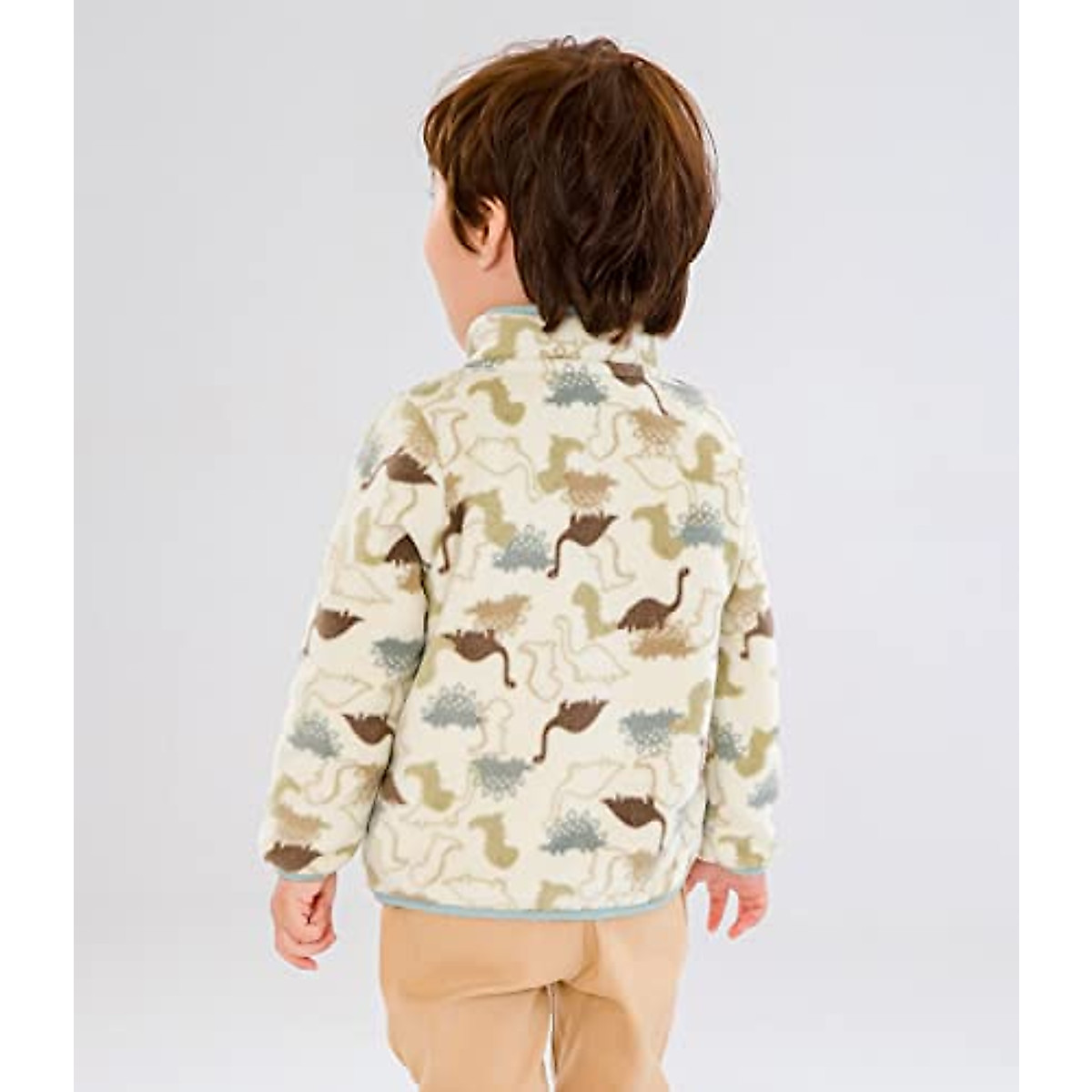 DILIBA Toddler Fleece Jacket Sherpa Baby Boys Girls Lightweight Fall Winter Warm Coats Size 6-7