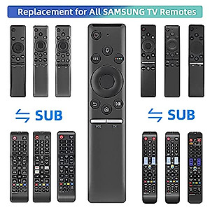 Gvirtue Universal Voice Remote Control for Samsung Smart TV LED QLED LCD 4K 8K UHD HDTV 3D Crystal Frame Curved Smart TV