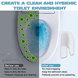 Portable Toilet Splash Guard for Directs Urine Home Care Disability Elevated and Boys Potty Training, Diversion Pee Guard Prevents Kids & Adult Men from Peeing Splash, Upgrad Fits Most Toilet Seats