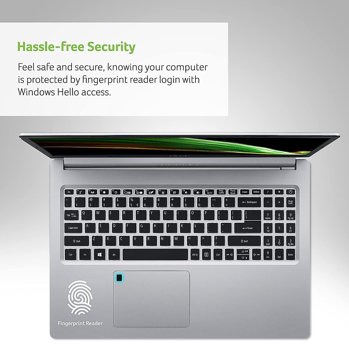 2023 Newest Acer Aspire 5 Laptop, 15.6" FHD IPS Display, AMD Ryzen 3 3350U Processor, 8GB DDR4 RAM, 256GB PCIe SSD, WiFi6, Backlit Keyboard, Fingerprint Reader, Amazon Alexa, Windows 11 Home in S mode