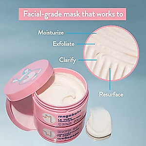 Megababe Butt & Body Acne Mask - Le Tush | Clarifying, Exfoliating & Hydrating | 6.7 fl oz