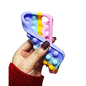 Case for iPod Touch 7 Cute Bubble Pop iPod Touch 6/5 Case Push Fidget Sensory Soft Silicone Stress Reliever Cover Compatible with iPod Touch 5th/6th/7th Generation