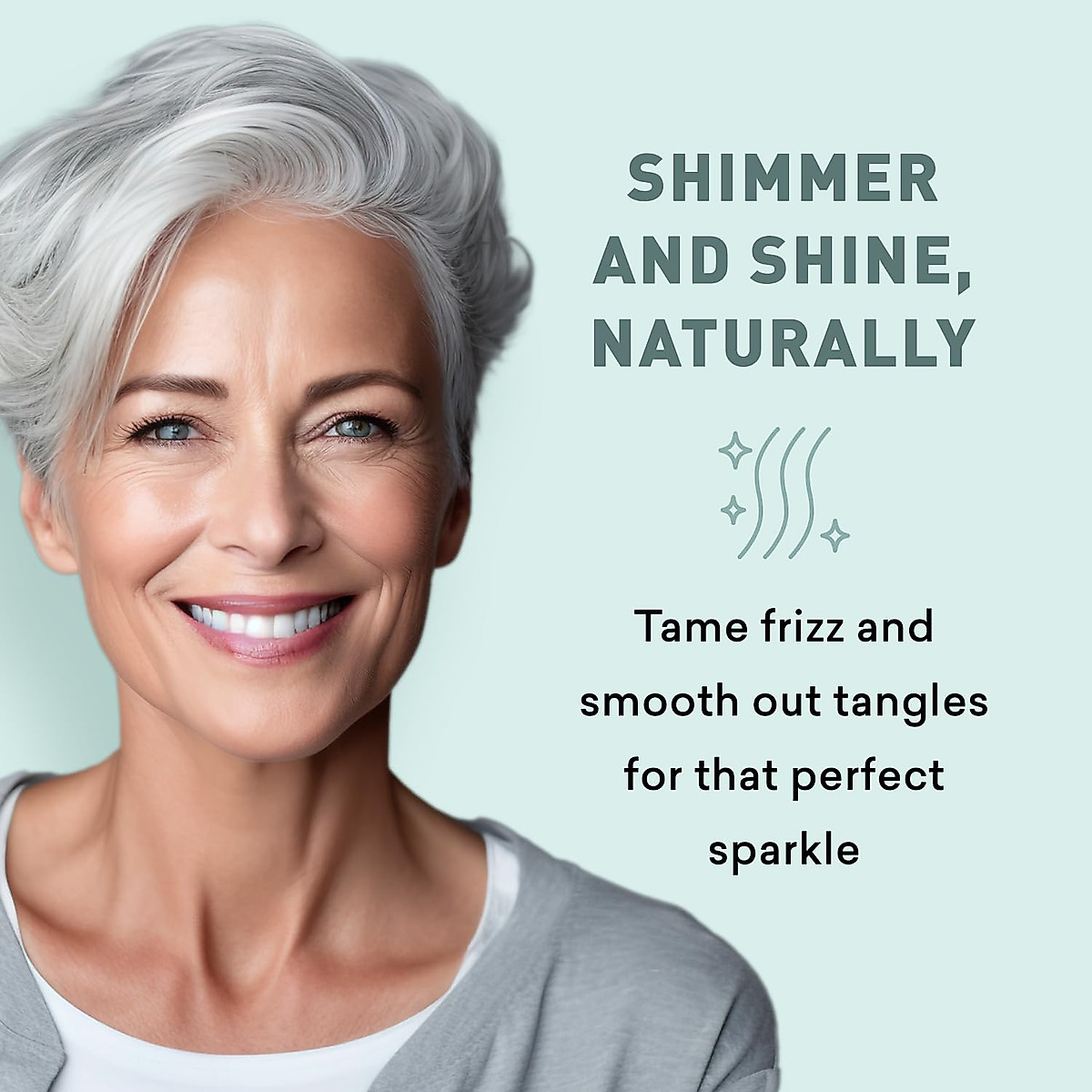 Just Nutritive Gray Hair Conditioner | Gray Hair Treatment | Just Natural Hair Care | Natural Conditioner 16 Oz.