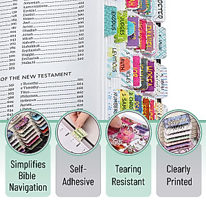 Mr. Pen- Bible Tabs, 3 Different Design, 222 Tabs, Bible Journaling Supplies, Bible Tabs Old and New Testament, Bible Tabs for Women, Bible Book Tabs, Bible Study Supplies, Tabs for Bible