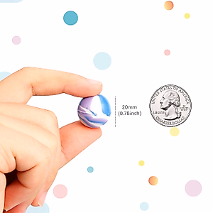 Pllieay 264 Pieces Bouncy Balls in Bulk, 3 Style Random Small Rubber Bouncy Balls for Kids Party Favors, 20mm/0.78Inch Neon Bouncing Balls for Gift Bag Filling and Vending Machines