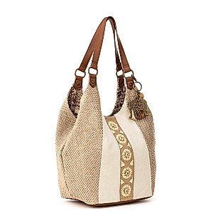 Sakroots Roma Straw Shopper Tobacco Batik World Tobacco Batik World