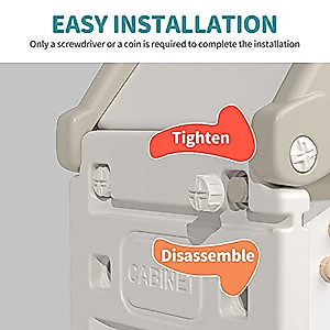 UNICOO - Kids Toy Storage Organizer and Children Bookshelf, with 14 Bins, Pull-Out Drawers Multipurpose Shelf for Toddlers to Organize Toys and Books (Magic Castle – White)