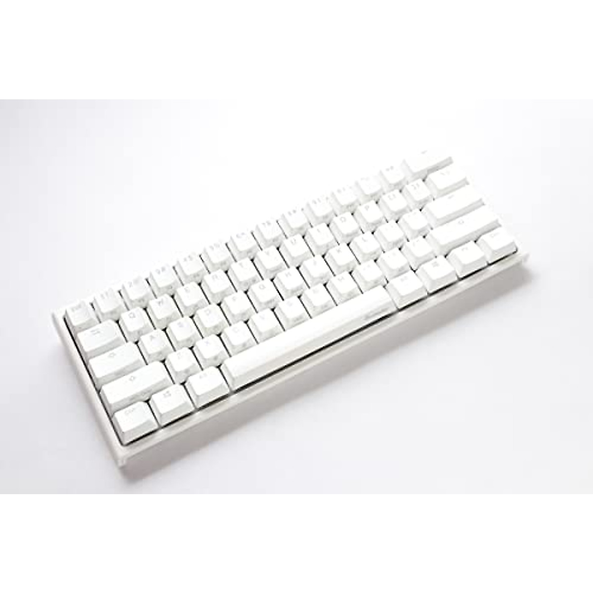 Ducky One 2 Mini Pro Pure White RGB LED 60% Double Shot PBT Mechanical Keyboard (Kailh Box Brown)
