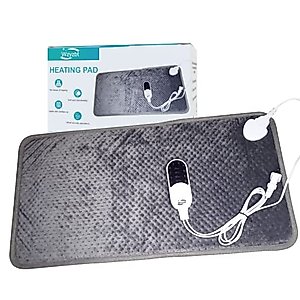 Heating Pad for Back Pain Relief，Electric Heating Pads for Cramps,Hot Heated Pad for Back Pain Muscle Pain Relieve Dry & Moist Heat Option Auto Shut Off Function