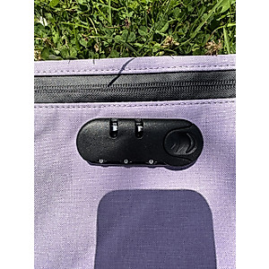 Brando Moon Purple Lock Bag with Combination - Smell Proof Lock Bag - Air Tight Sealed Zippers Pencil Bag