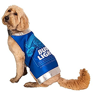 Rasta Imposta Bud Light Can Dog Costumes Pet Beer Drink Dress Up Clothes Costume, Pet Size Small-Medium