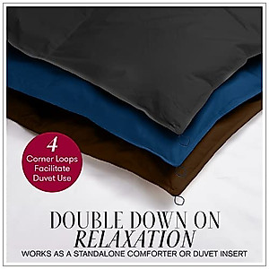 Italian Luxury King/Cal King Comforter 2100 Series Goose Down Alternative Bed Comforters Soft, Machine Washable Blanket, All-Season Bedding Diamond Baffle Stitched Duvet Insert White