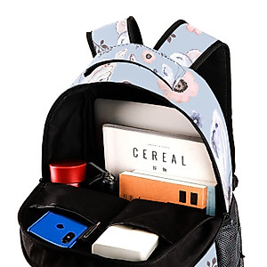 Niaocpwy Aesthetic Flying Butterflies and Flowers School Backpack Medium Size, Travel Bag for Women Men Teens Girls Boys