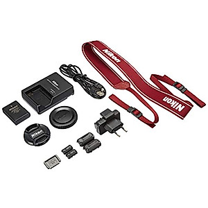 Nikon D3100 Digital SLR Camera with 18-55mm NIKKOR VR Lens - Red (International Model no Warranty)