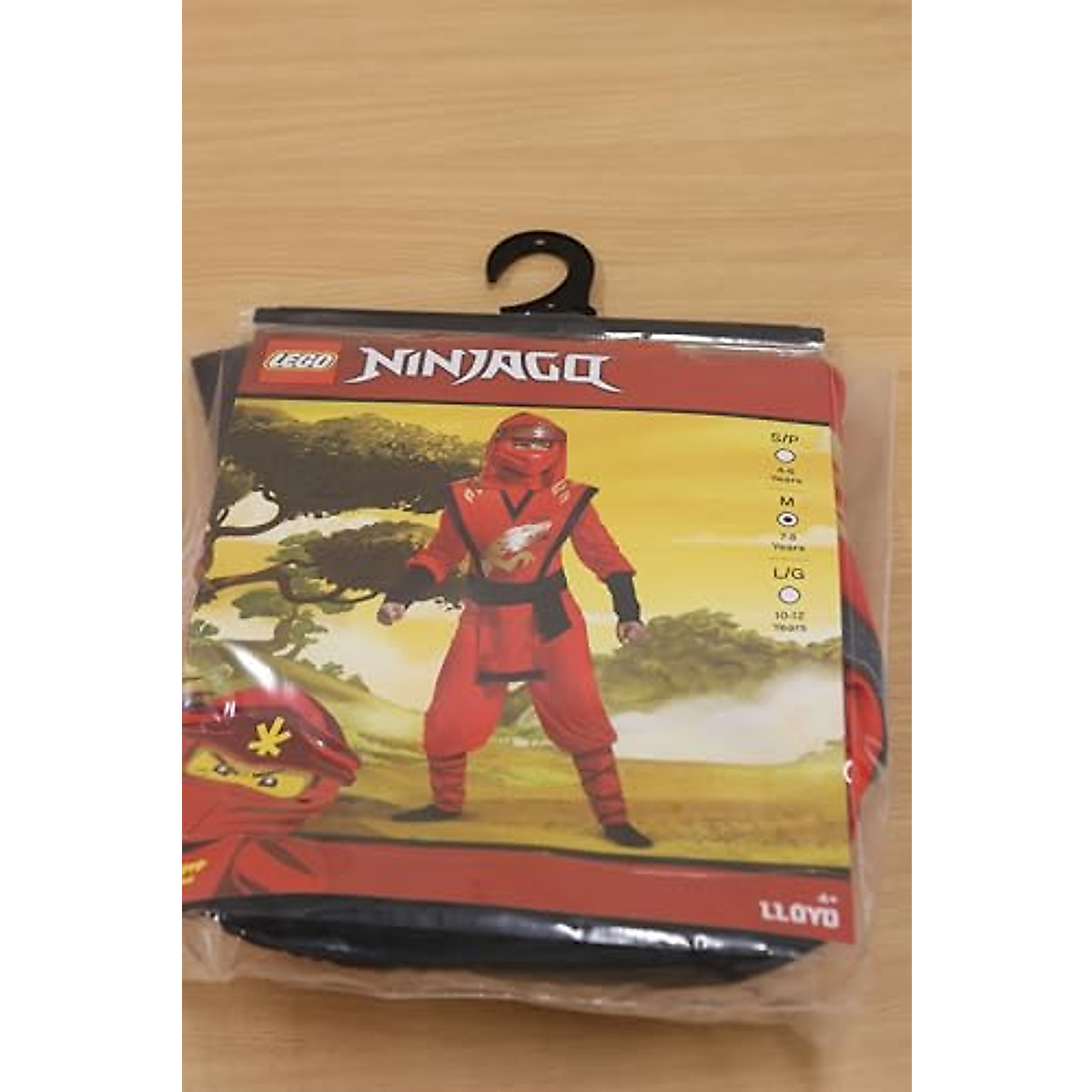 LEGO Ninjago Kai Jumpsuit Deluxe Child Costume For Boys, Red & Black, Kids Size Small (4-6)
