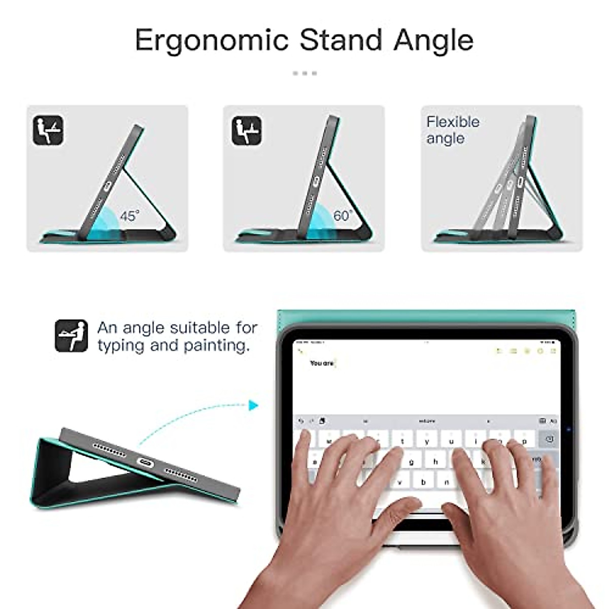 BloxFlag iPad Mini 6 Case 2021 6th Generation 8.3 Inch Smart Folio Stand Protective Cover with Pencil Holder/Pocket/Auto Sleep/Wake Function Vegan Leather Case for iPad Mini 6th Gen (Green)