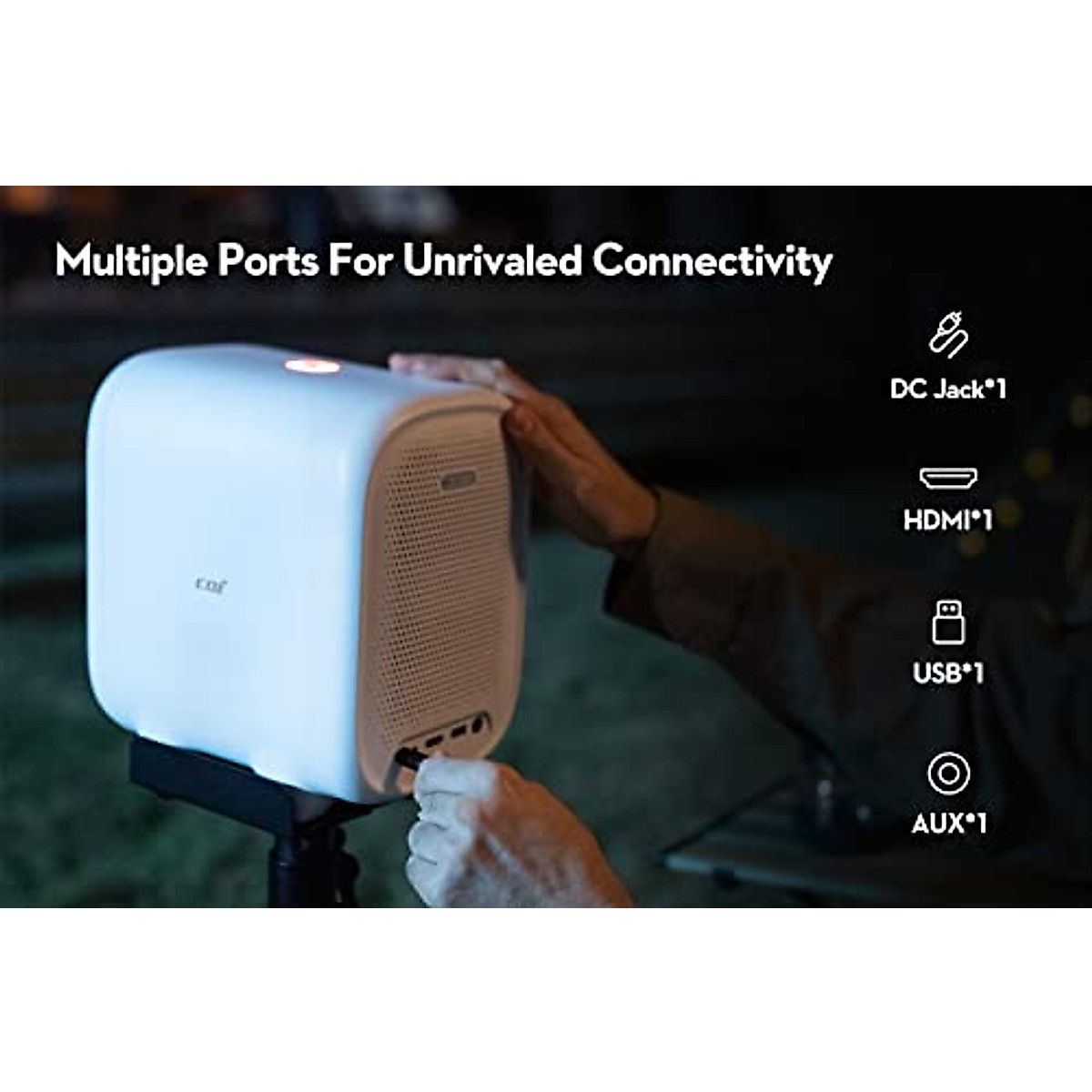 Netflix Projector, COI UNO5 Projector with 800 ANSI Lumens, 1080P Projector Support 4K, Smart Projector with Linux System, Projector with WiFi and Bluetooth,Dolby, HDR10, Auto Focus/Keystone