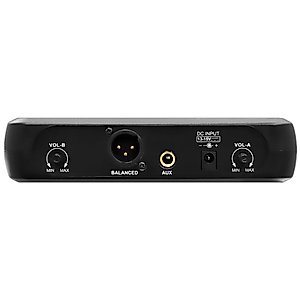 Pyle Professional Wireless Handheld Microphone System - Dual UHF Band, Wireless, Handheld, 2 MICS w/ 8 Selectable Frequency Channels, Independent Volume Controls, AF & RF Signal Indicators
