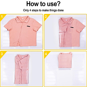 AUKUS Clothes Organizer Tray 20 PACK Shirt Folding Board /Shirt Dividers/ Clothing Folder System, Durable Plastic Easy and Fast Folding Board for Adult Women Man &Kids