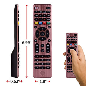 GE Universal Remote Control for Samsung, Vizio, LG, Sony, TCL, Roku, Apple TV, TCL, Panasonic, Smart TVs, Streaming Players, Blu-ray, DVD, 4-Device, Rose, 32934