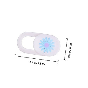 SOLUSTRE 18 pcs Slide Laptop Sticker Computer Phone Self for Tablet Camera Flower Protector Cartoon Adhesive Smartphone Notebook Cover Blocker Privacy Phones Webcam Pattern Decorative