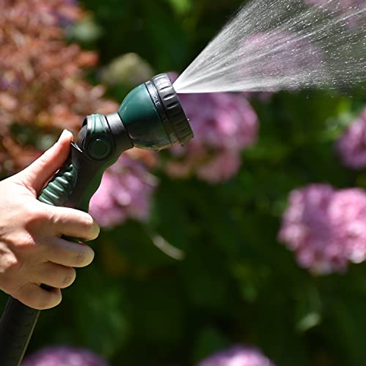 AQUAZILLA Retractable Garden Hose Reel 65FT +6FT 5/8", Durable Wall Mounted Water Hose Reel- Smooth Automatic Rewind, Lock Hose in Any Lenght, 180¡ã Swival Bracket, 9 Pattern Sprayer.