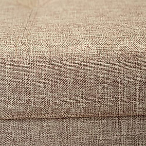 Simplify Polypropylene Storage Ottoman, Natural (F-0637-NATURAL)