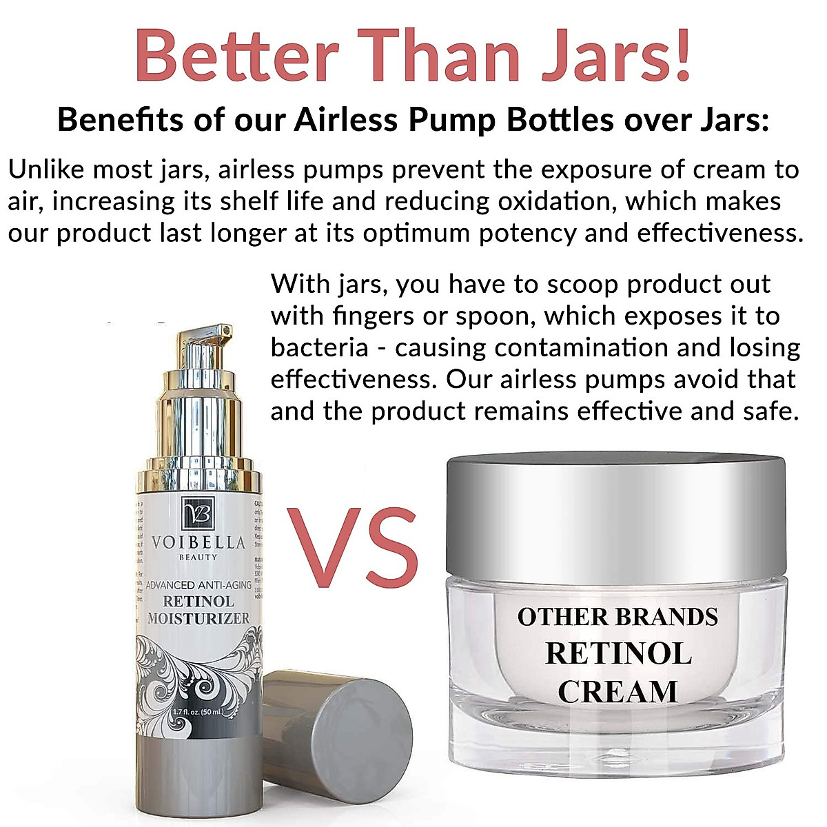 Advanced Organic Retinol Pore Refining Night Cream with Hyaluronic Acid, Anti-Aging Facial Moisturizer For Women - Anti-Wrinkle Help, Dark Spot Better Appearance and Collagen Support For Face & Neck