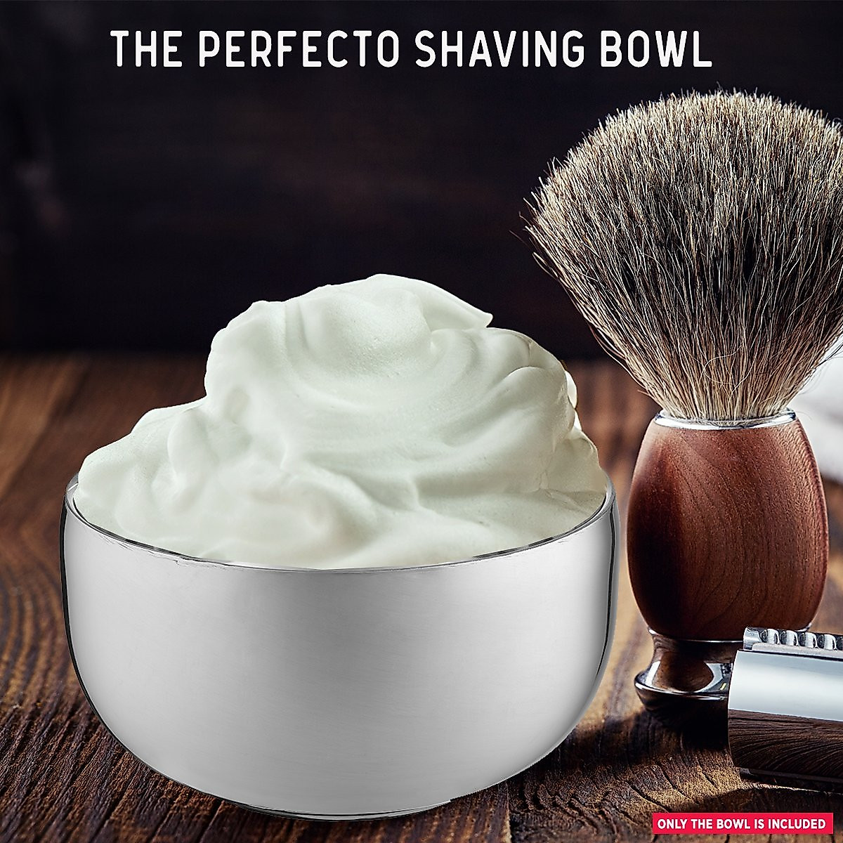 Stainless Steel Shaving Soap Bowl, Stainless Steel Shaving Mug, Shaving Cup, Mug for Shave Cream & Soap - Unbreakable Shaving Cup, Barbers Accessories For Your Wet Shaving Kit