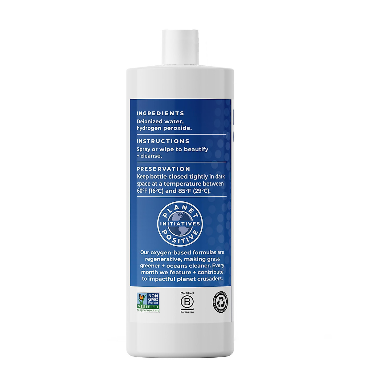 Essential Oxygen Food Grade Hydrogen Peroxide 3%, Natural Cleaner, Refill, 32 Fl Oz