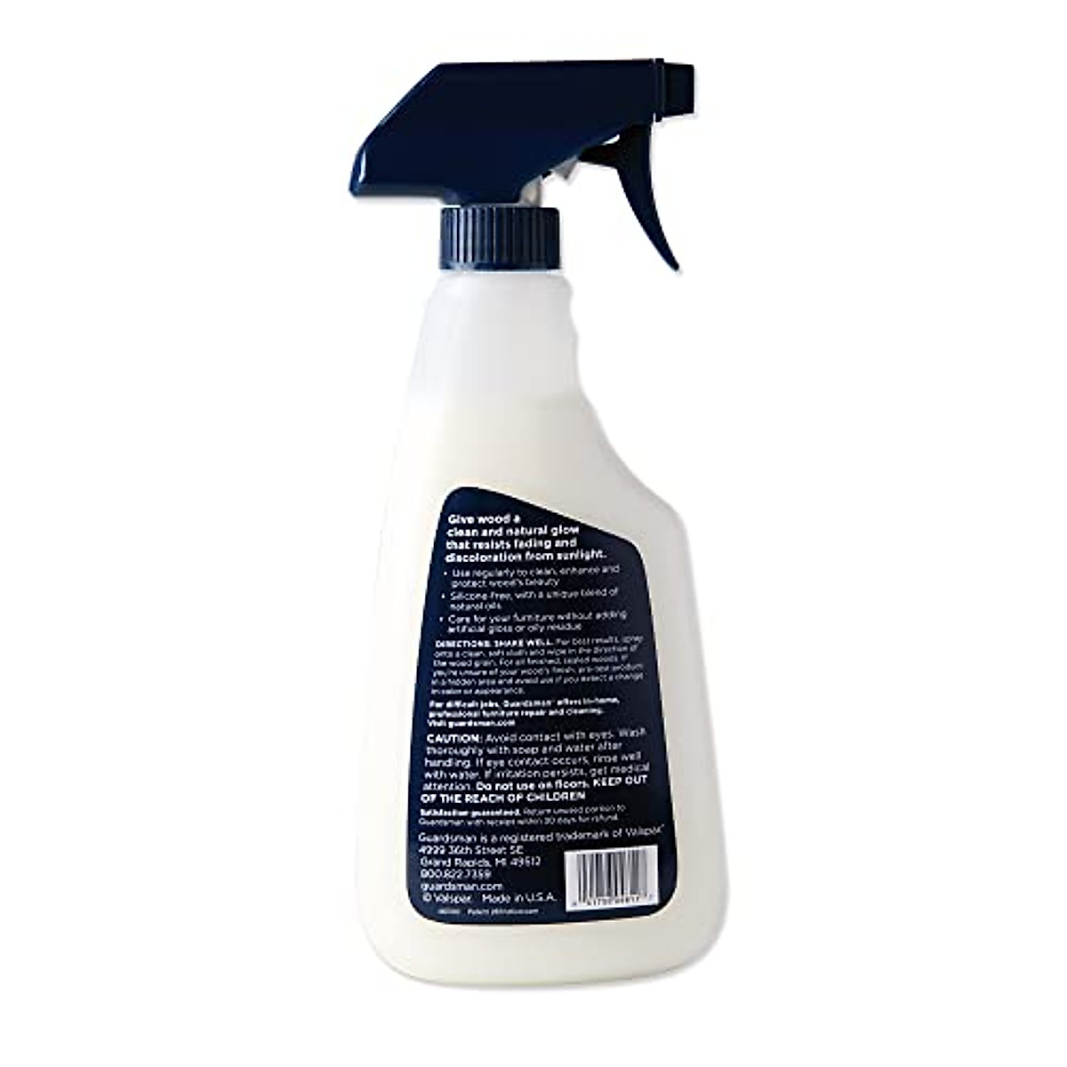 Guardsman Anytime Clean & Polish Wood Cleaner & Furniture Polish for Cabinets, Tables, and Other Wood Surfaces, Spray Bottle, Lemon Fresh, 16 Fluid Ounces