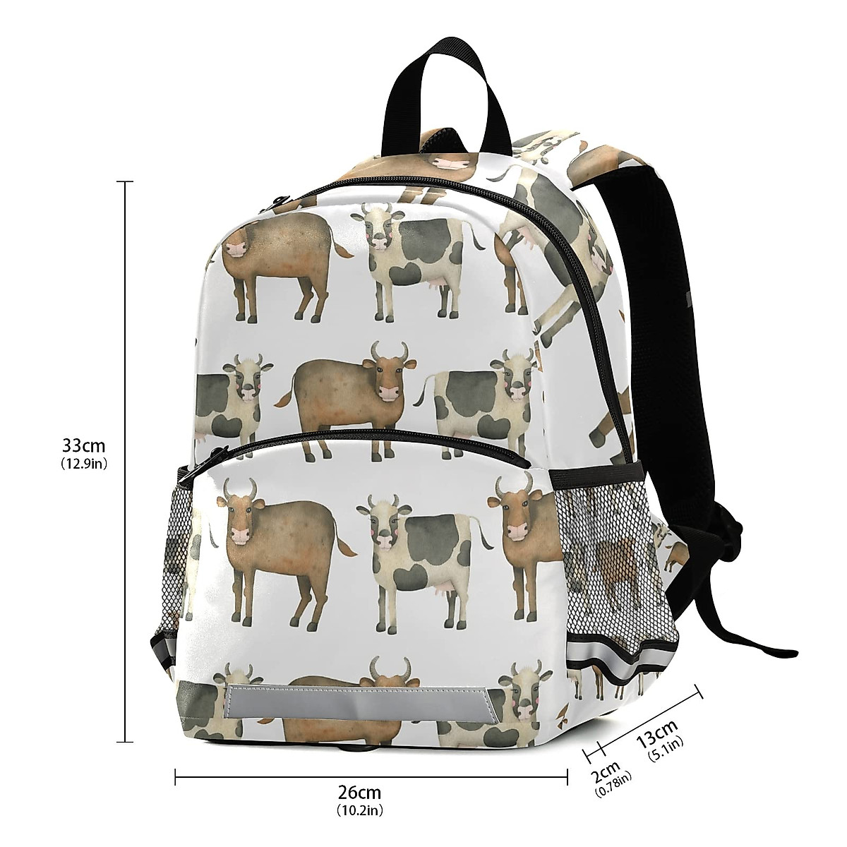 Selerdon Kid's Toddler Backpack Funny Cows School Bookbag for Boys Girls, Children Kindergarten Bag Preschool Nursery Travel Purse Bag