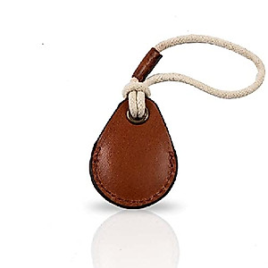 Leather Airtag Case, Airtag Case, Airtag Holder, Airtag Keychain, Keychain Airtag Holder, Pet Tracker Case, Item Tracker Holder, Airtag, Purse GPS Holder, Horse Loop Brown