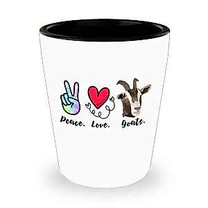 Goats Shot Glass, Goats Gift Idea, Gift for Goats Lover, Birthday Christmas Basket Gag Gift Idea