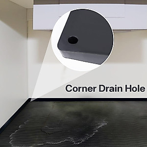 Under Sink Mat - Flexible & Strong Design Silicone Sink Liner Mat - Protectors for Kitchen & Bathroom - Thick Under Sink Drip Tray with Lip to Catch Water, Slip Resistant and Non-Adhesive - White