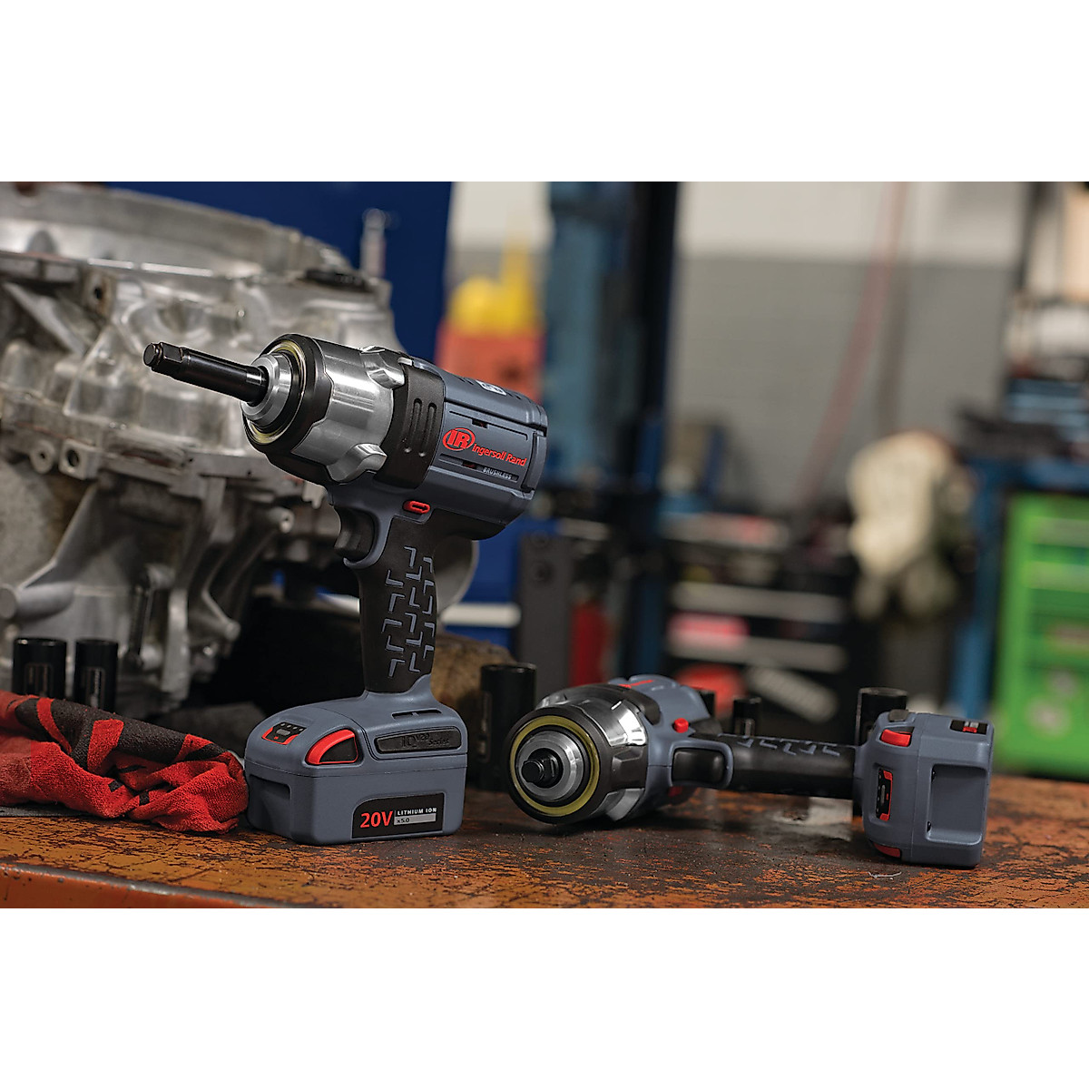 Ingersoll Rand W5133 3/8" 20V Cordless Impact Wrench, 550 ft-lb Torque, Friction Ring Retainer, Pistol, Bare Tool