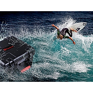 Smatree SmaCase GA500 Floaty/Water-Resist Hard Case Compatible for GoPro Hero 11/10/9,8,7,6,5,4,3 Plus, 3, 2, 1,GoPro Hero (2018),DJI Osmo Action, 7.9 Liter Update(Camera and Accessories Not Included)