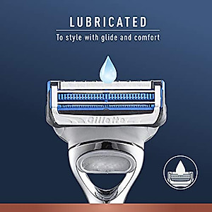 King C. Gillette Neck Razor, Handle plus 2 Blade Refills