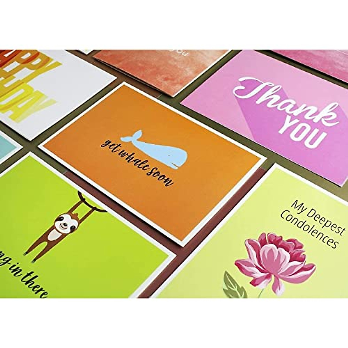 36 Pack All Occasions Blank Greeting Cards Assortment Box Set, Assorted Notes 4x6 inch with Envelopes for Thank You, Birthday, Sympathy