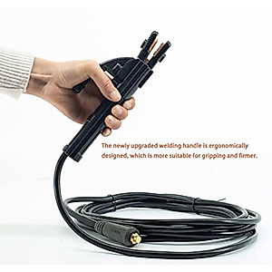 Welding Electrode Holder Connector for MMA/STICK/ARC Inverter Welder 300A Heat Resistant Fit CT418 520TSC ITS200 MIG235 Welder Machine 23Feet