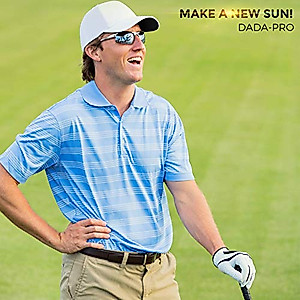 DADA-PRO Polarized Sunglasses Men Sport Driving Sun Glasses Ultralight Al-Mg Mirrored Shades UV400 Protection (Mirror)