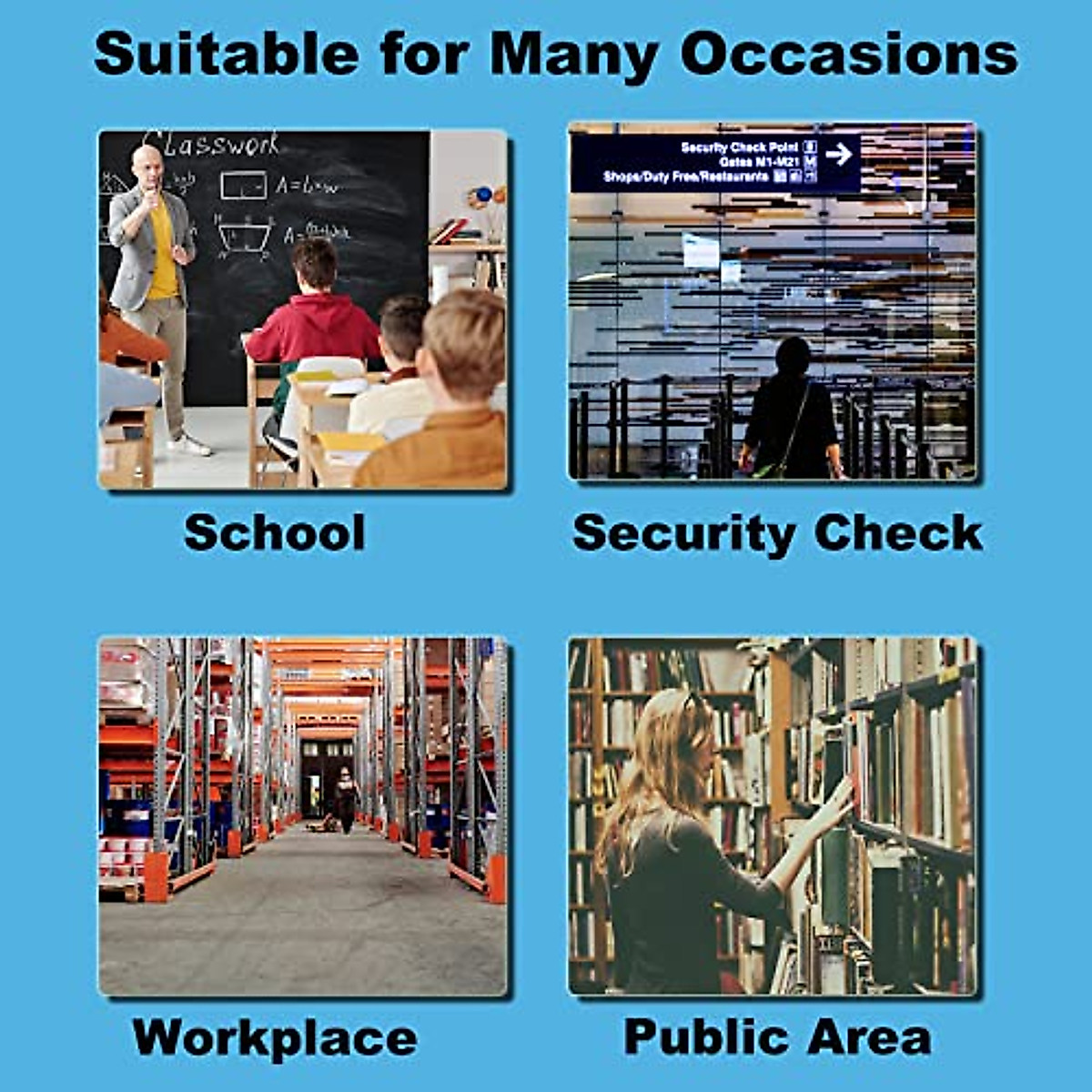 Clear Backpack Heavy Duty Clear Bookbag See Through Backpack Transparent Plastic Bookbags for School Work,Boys Girls Adults