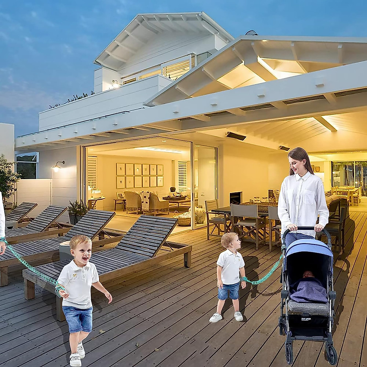 RICHMYC 3 in 1 Toddler Backpack Leash, Baby Harness Anti Lost Wrist Link Cute Cute 3D Child Harnesses Leashes for 1-5 Years Old Baby Boys Girls (Shark)