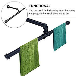 DOITOOL Clothes Rack Clothes Rack Multi- Clothes Rack Industrial Pipe Wall Mounted Garment Rack for Home Closet Rack Closet Rod